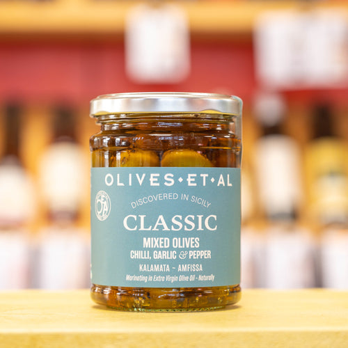 Classic Chilli & Garlic Whole Olives 6 x 250g – Olives Et Al Trade